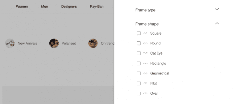 What is Faceted Search and Navigation? 14 Tips & 24 Examples - OptiMonk ...