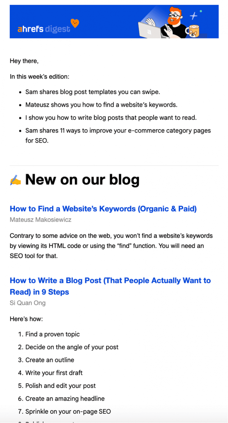 27 Newsletter Ideas (+Examples) to Engage Your Readers (2023 ...